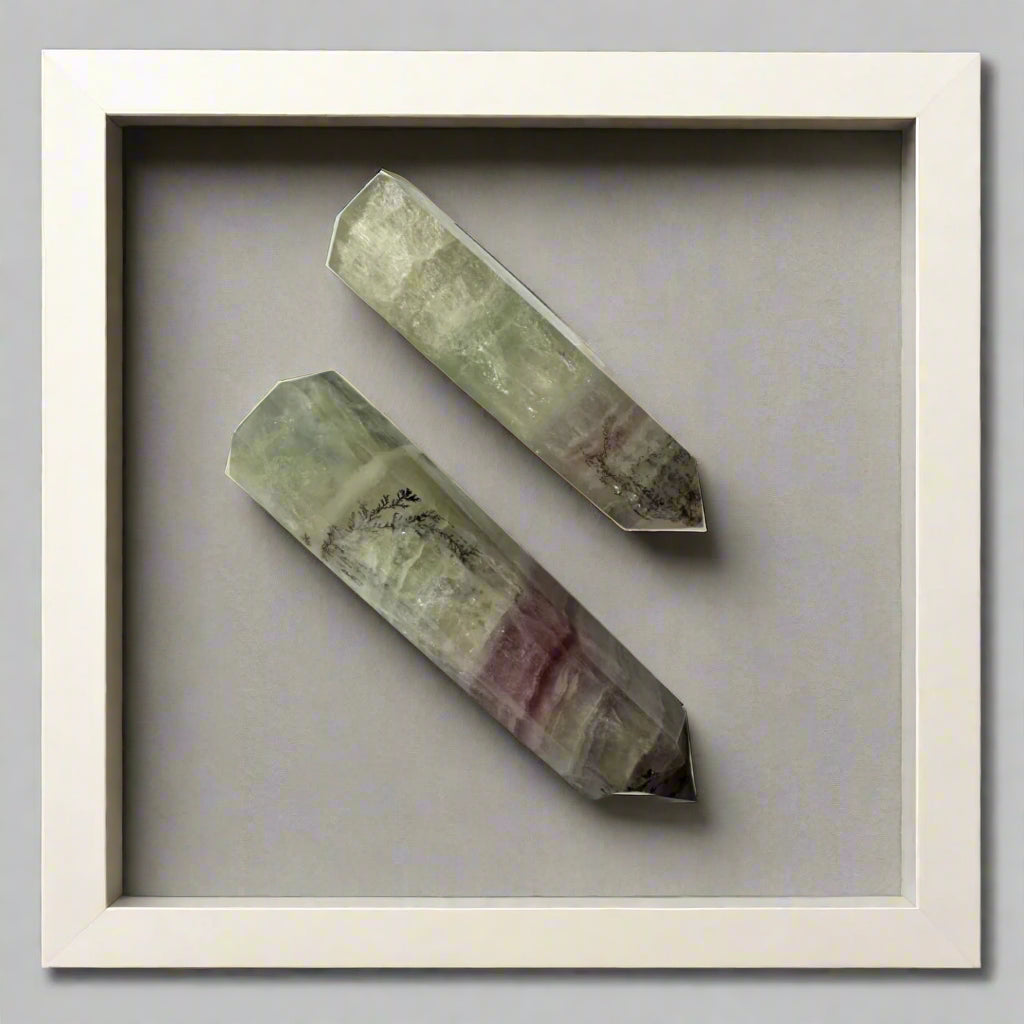 Dendrite With Fluorite Tower - Sentient Crystals